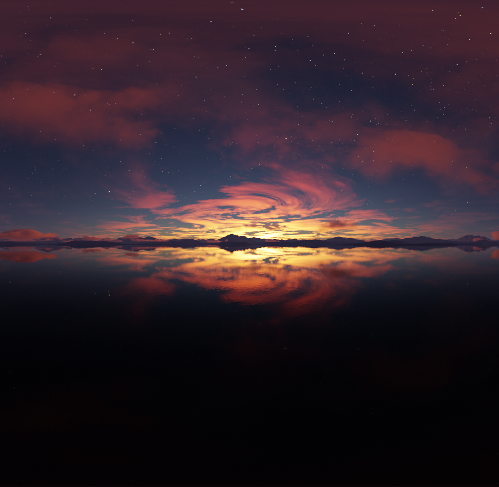 Night Sky with mountians HDRI | FREE Nighttime Environments HDRis ...