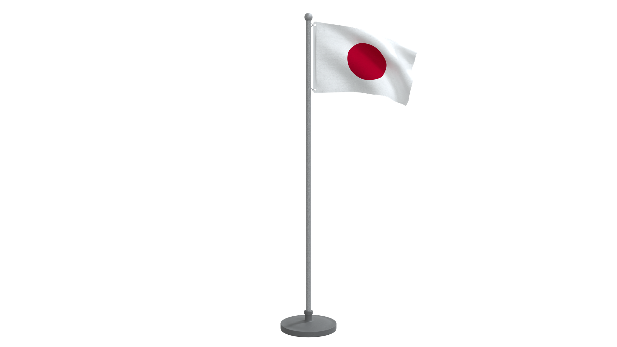 Animated Flag of Japan | Exterior Elements models | BlenderKit