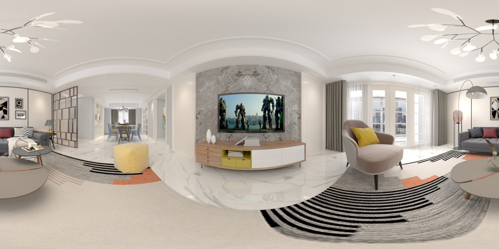 Living room | FREE Interiors HDRis | BlenderKit