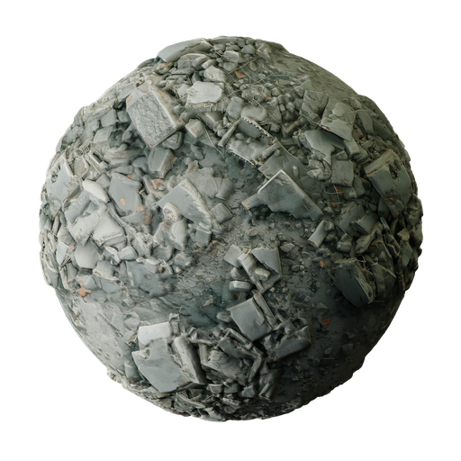 Building rubble or debris | FREE dirt materials | BlenderKit
