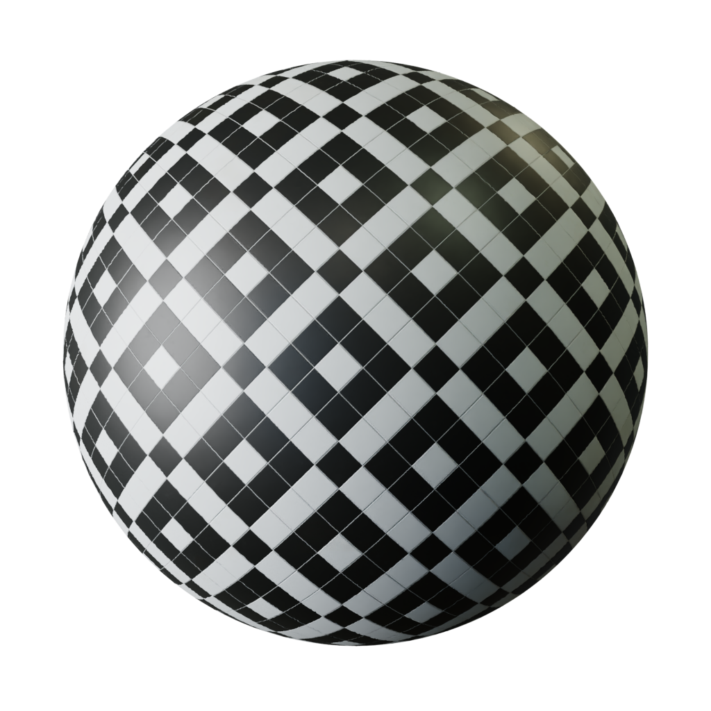 Square Geometric Checker Tiles | FREE tiles materials | BlenderKit