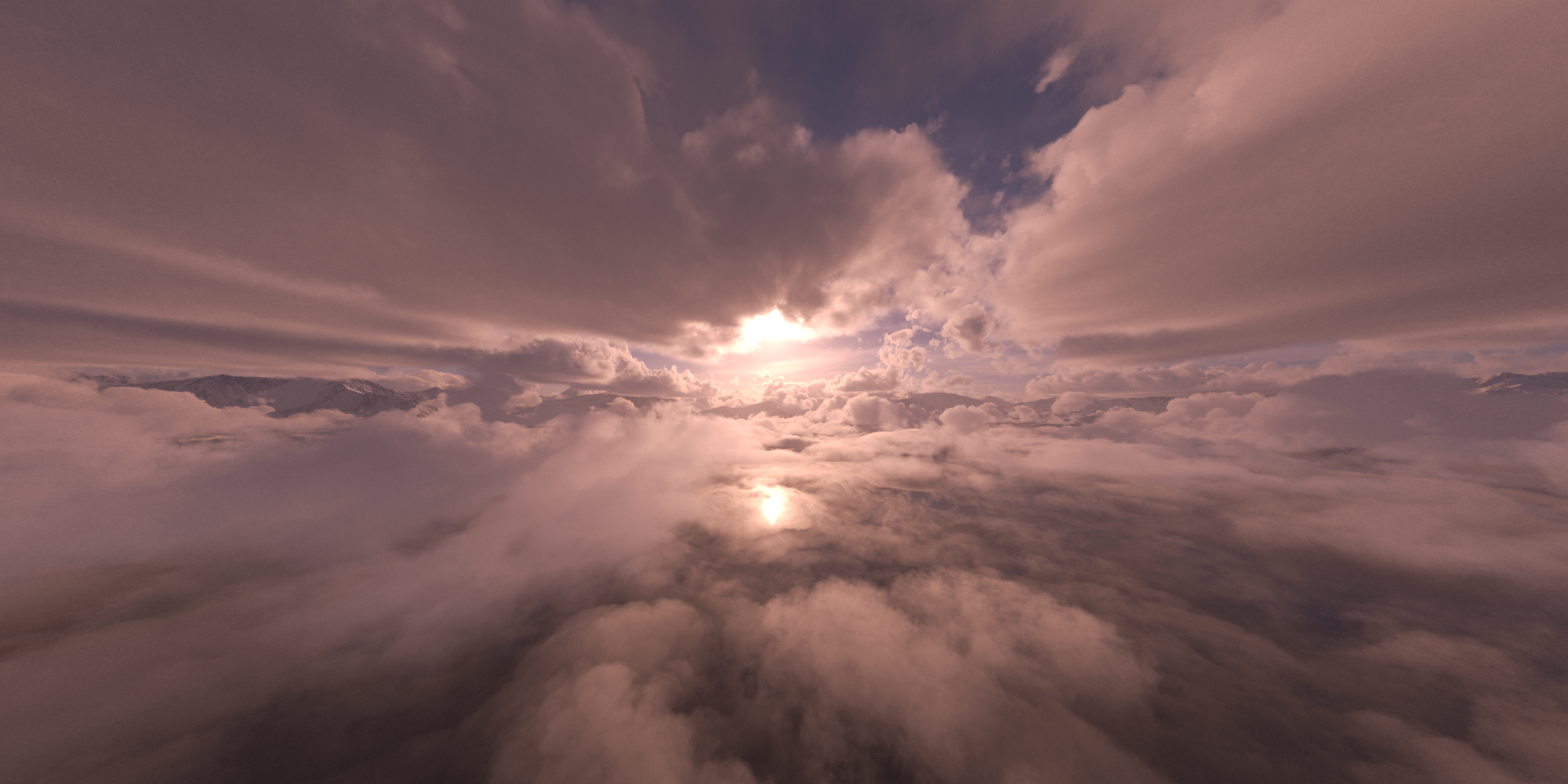 Dramatic Aerial Cloudscape Sunset | FREE Nature HDRis | BlenderKit