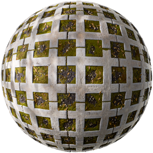 Tactile Blocks Rough Dots | FREE paving materials | BlenderKit