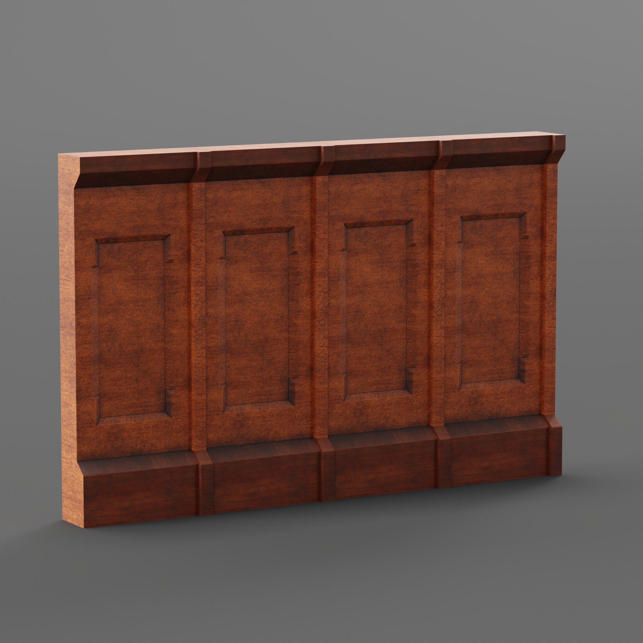 Modular Wooden Wall | Wood Panels models | BlenderKit