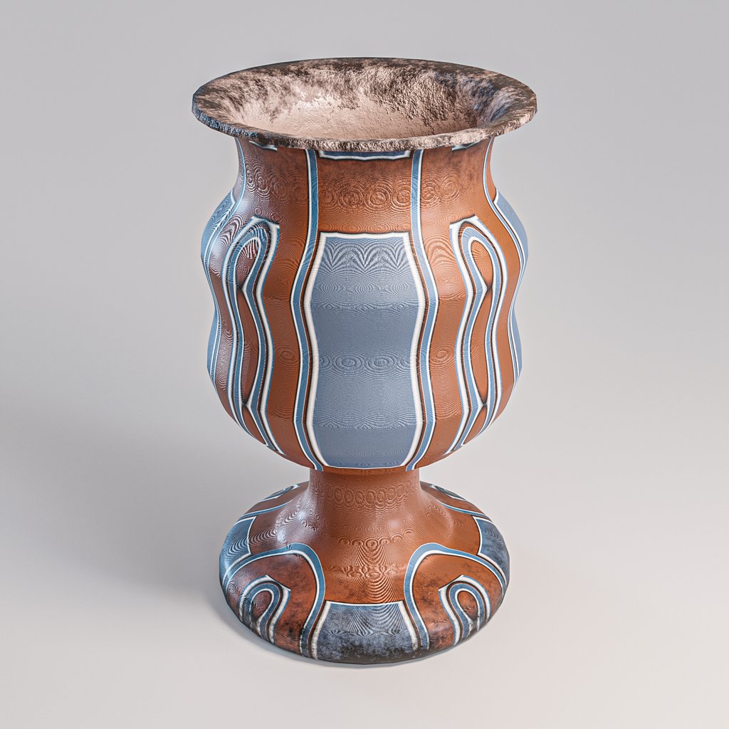 BlenderKit | Download the FREE Old Decorative Vase model