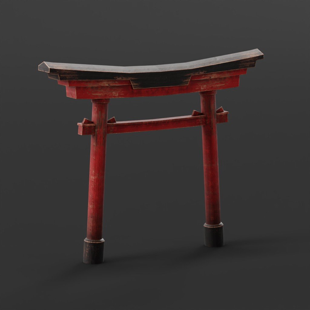 Torii Gate | Miscellaneous models | BlenderKit