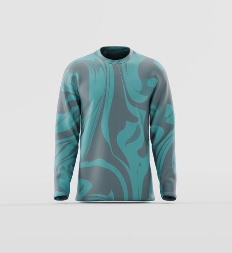 Charcoal Marble Swirl Long Sleeve | Man Clothing models | BlenderKit