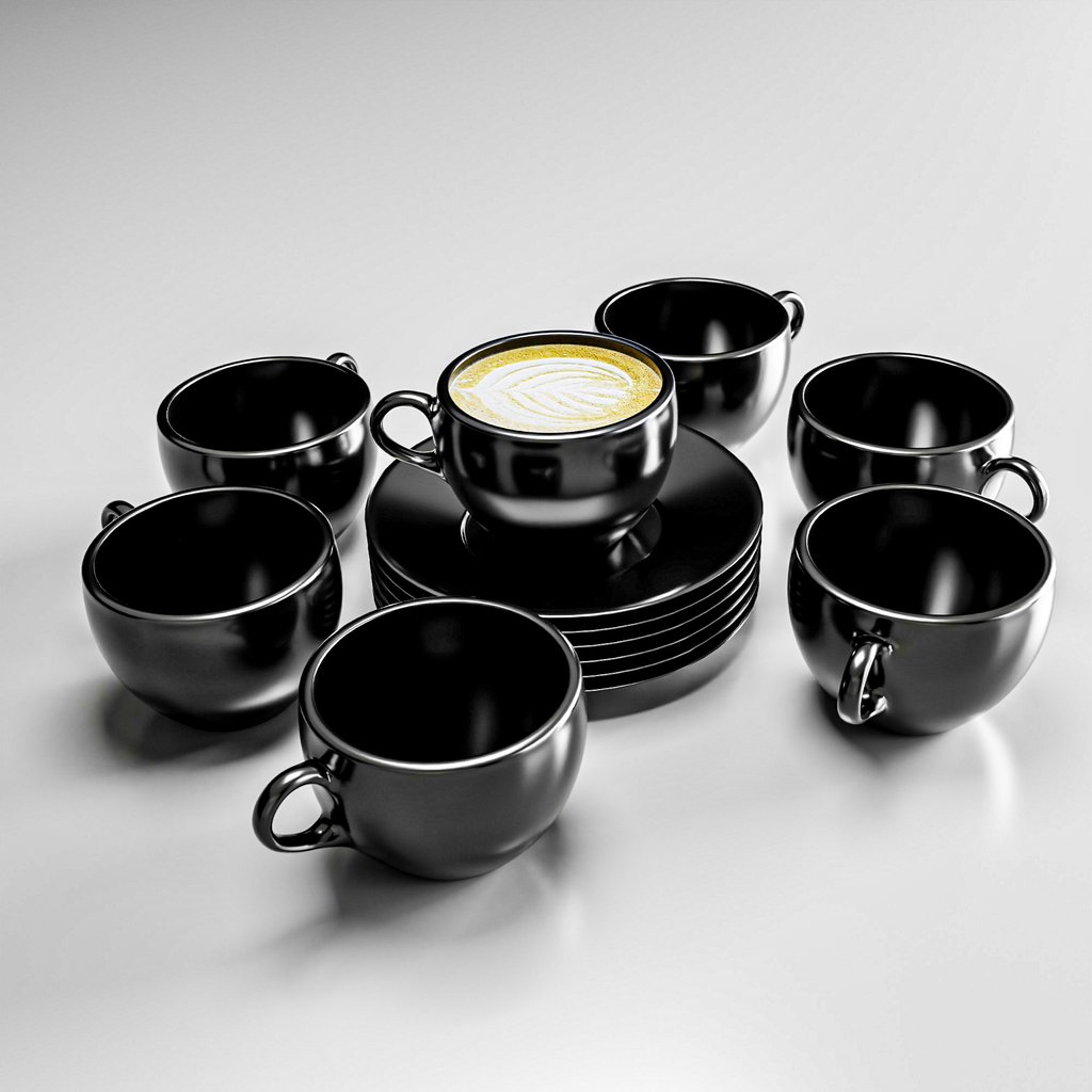Coffee Cup Set | Tableware Sets models | BlenderKit