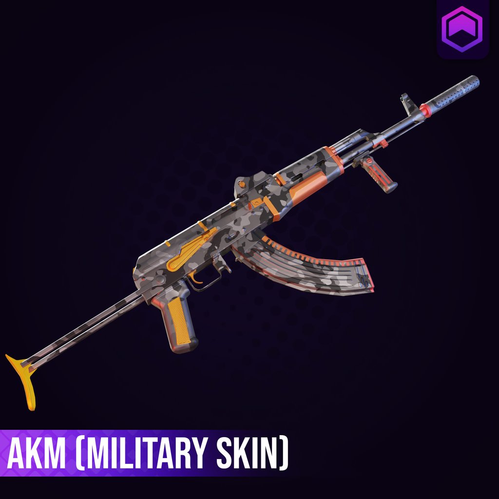 AKM military skin | Modern Weapons models | BlenderKit