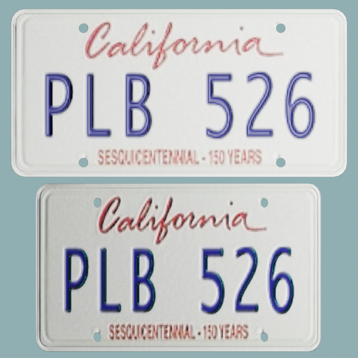 BlenderKit | Download the FREE California Licence plate PL model