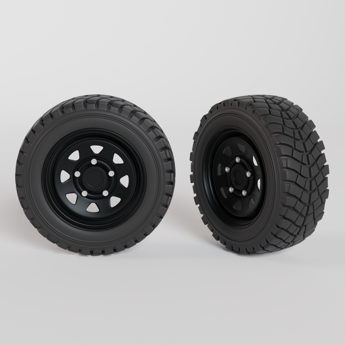 Off-road vehicle wheels | Vehicle Parts models | BlenderKit