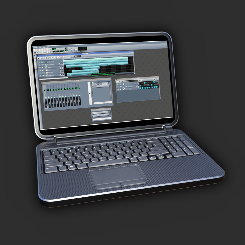 Laptop for Music Production | FREE Laptops models | BlenderKit