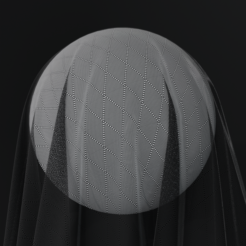 BlenderKit | Download the FREE Lace Fishnet Fabric material