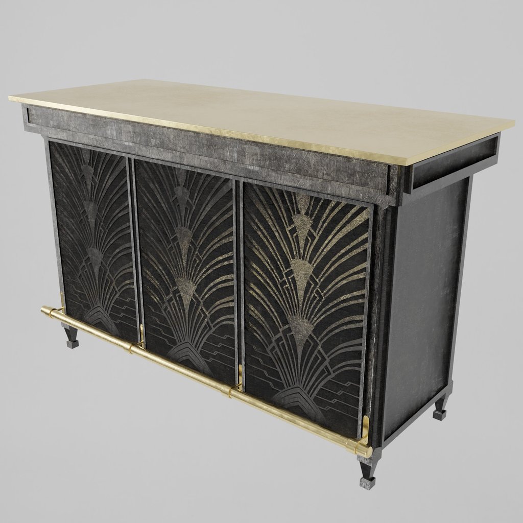 Bar cabinet GOTHAM | Restaurant / Bar models | BlenderKit