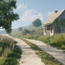 Road village | Nature scenes | BlenderKit