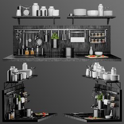 Realistic Detailed Kitchen Asset Pack | Restaurant / Bar models ...