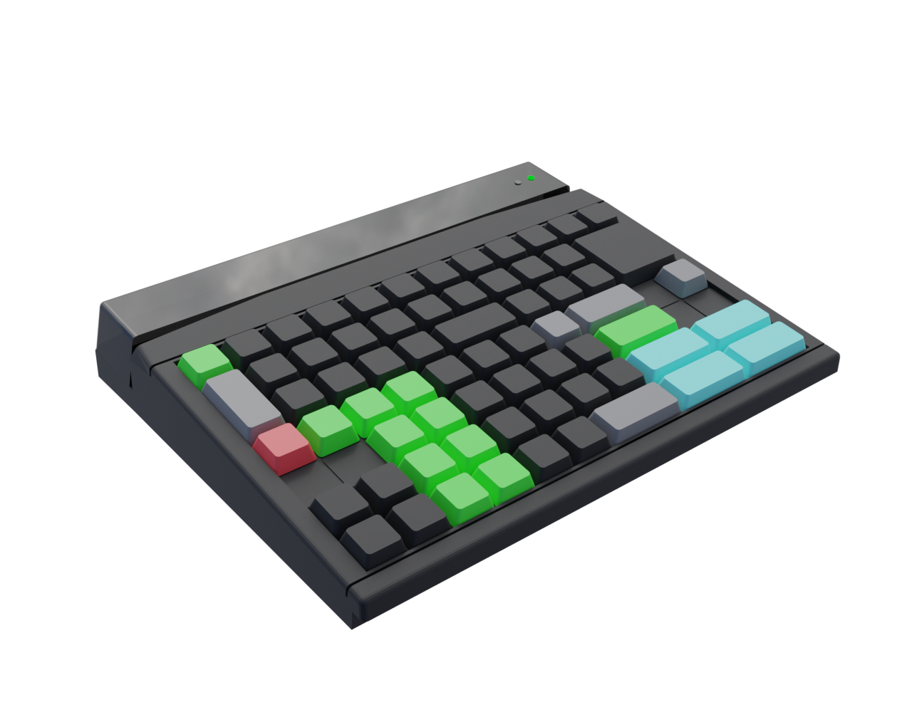 Cash register keyboard with card reader | FREE 3D Keyboard models ...