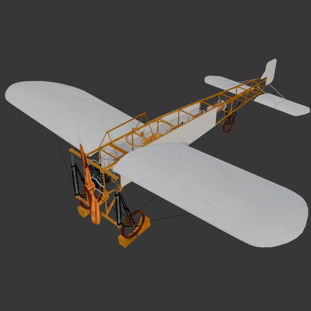 Blériot XI | Historical Planes 3D Models models | BlenderKit