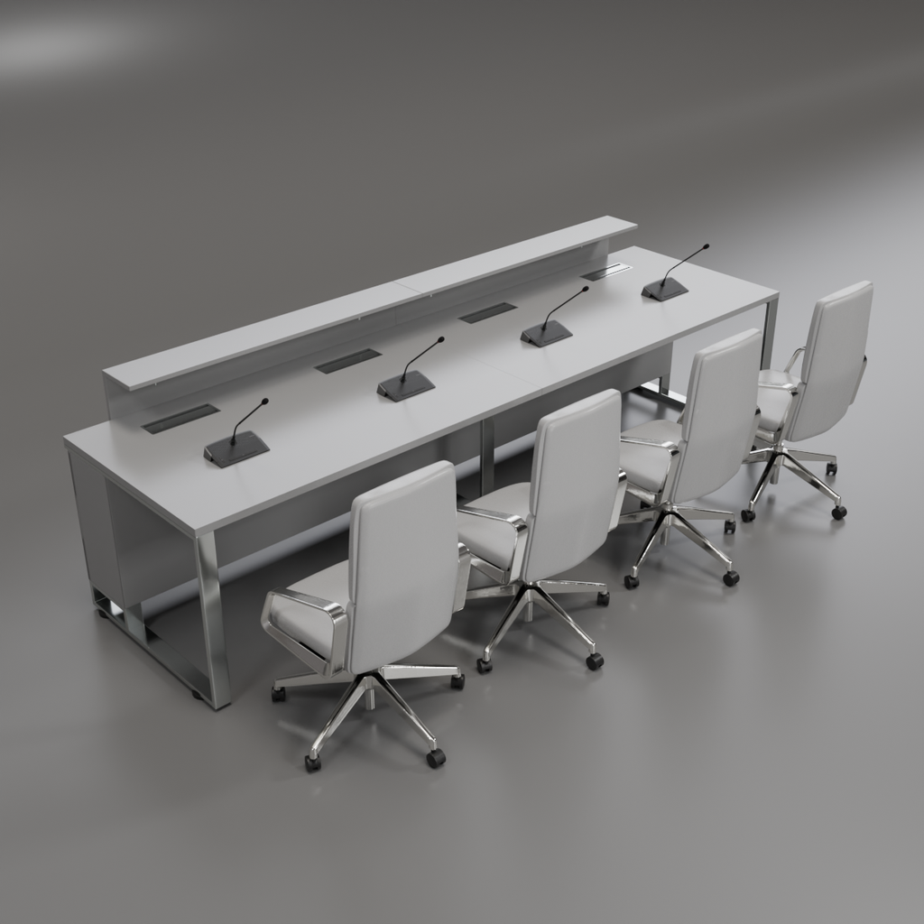 Lectern furniture set with microphones | FREE Office Furniture models ...
