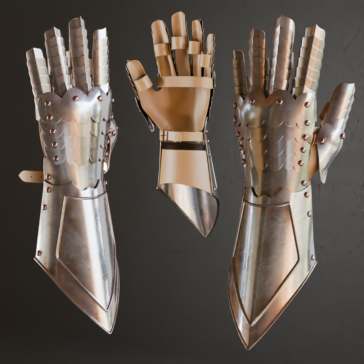 MK HandArmor 011 | Historical Weapons models | BlenderKit