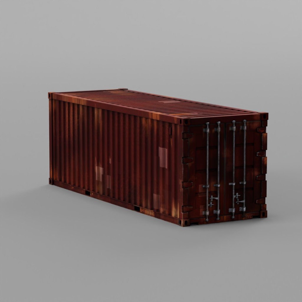 Red Mk3 Container | Containers models | BlenderKit