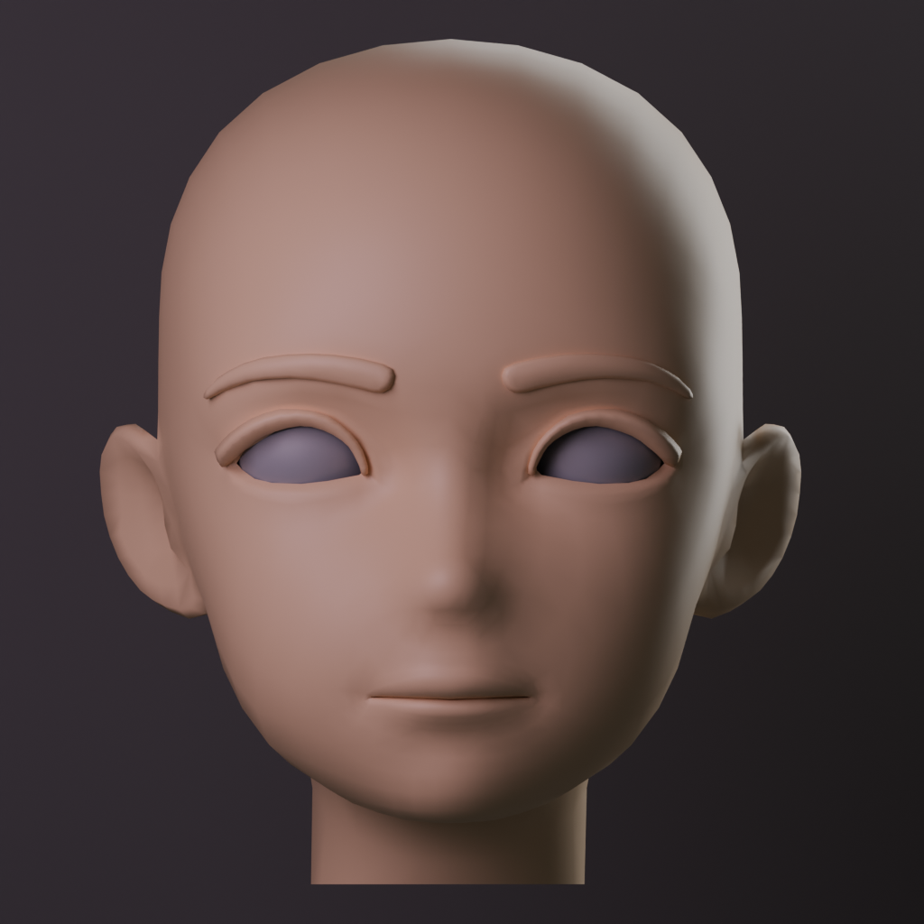 Stylized boy head basemesh | Human Heads models | BlenderKit