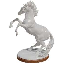 Horse Statue 01 | FREE 3D Sculpture models | BlenderKit