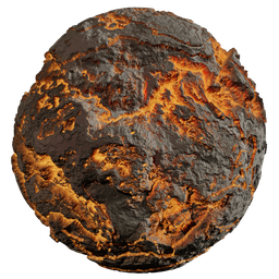 Molten Magma | FREE rock materials | BlenderKit
