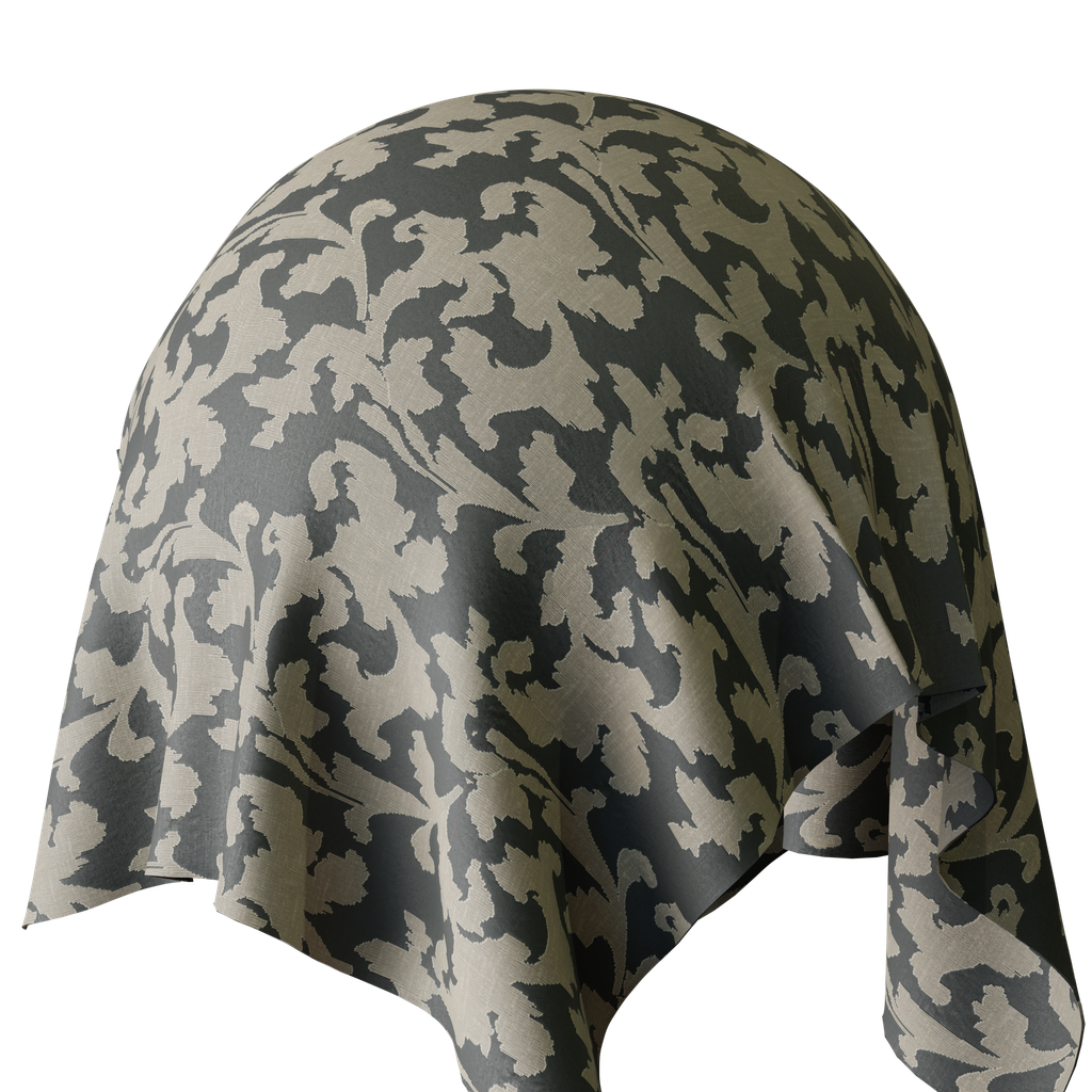Leaves Natural Sheer | FREE Sheer Fabric 3D Materials materials ...