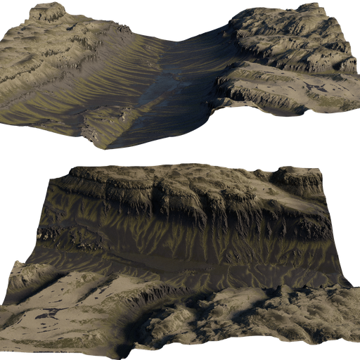 River Terrain | FREE Terrains models | BlenderKit