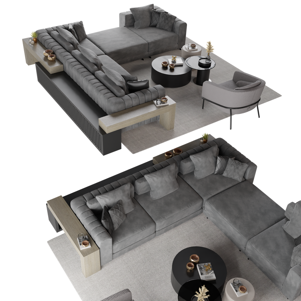 Sofa table set | Sofa-table Sets models | BlenderKit