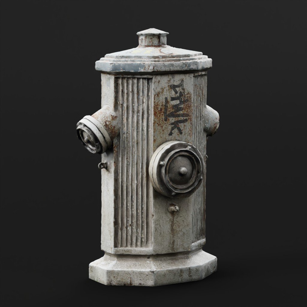 Fire Hydrant (Photoscanned) | FREE Urban Environment models | BlenderKit
