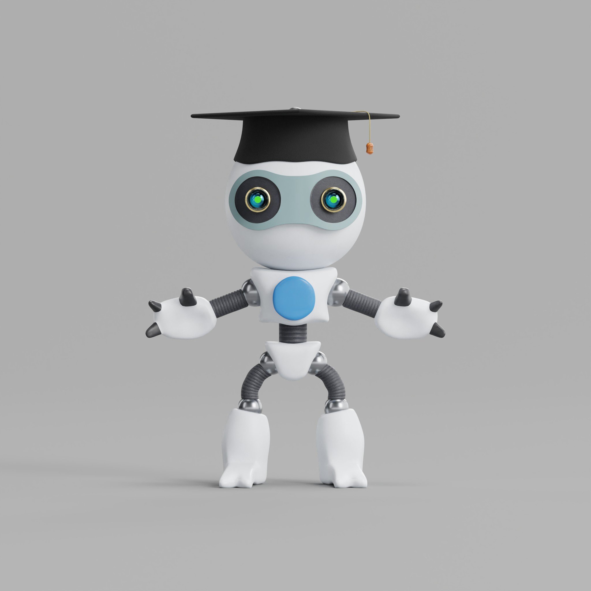 Robot teacher | Robots Characters models | BlenderKit