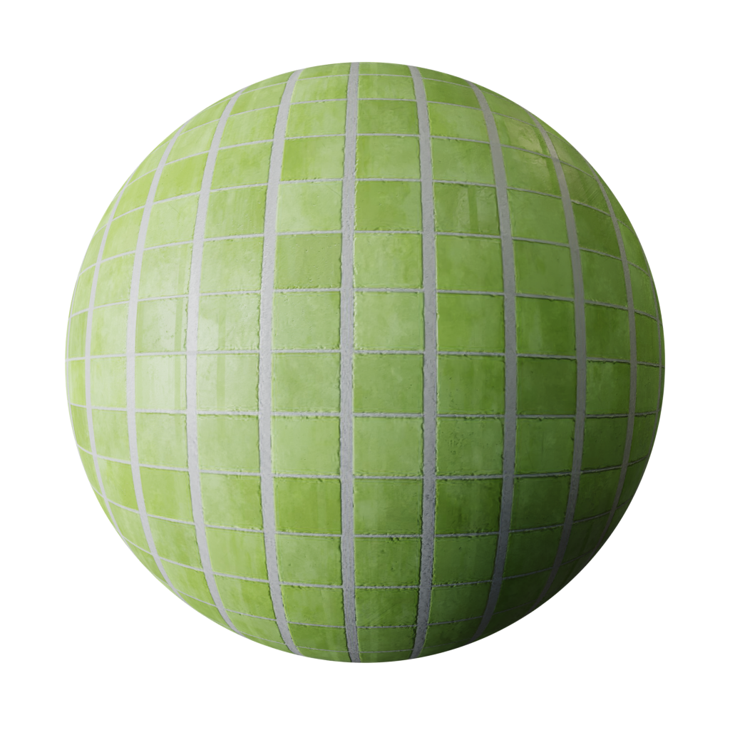 Greenish Vertically tiles | FREE tiles materials | BlenderKit