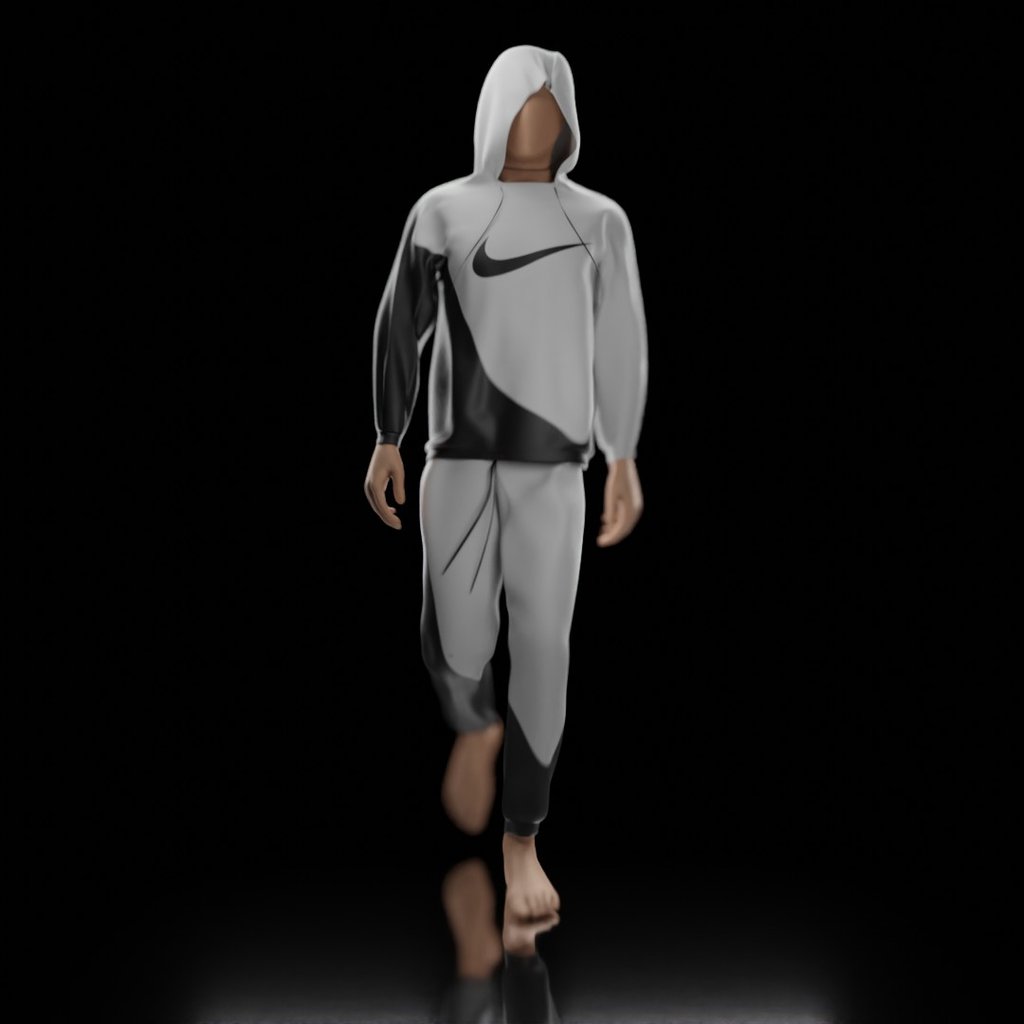 Nike tracksuit | Cloth viz scenes | BlenderKit