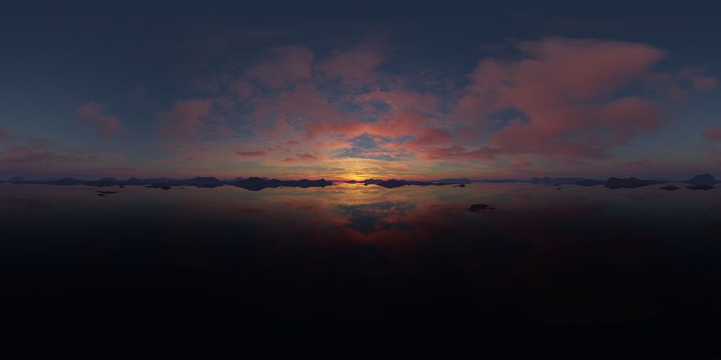 Colorful Twilight Sunset Sky | FREE Nature HDRis | BlenderKit