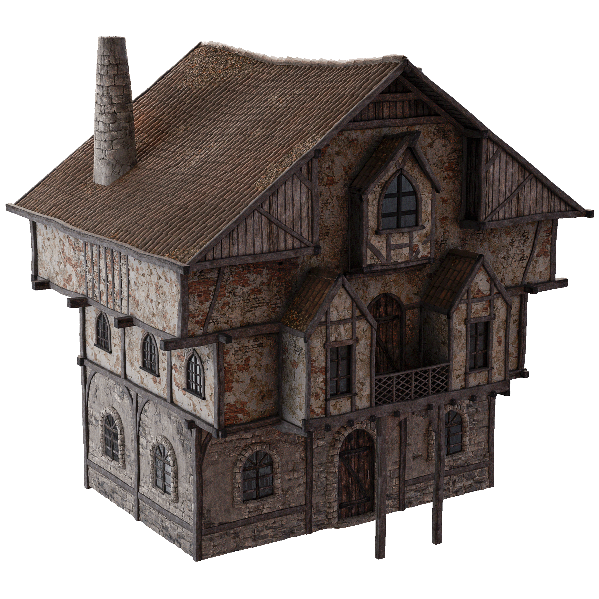 MedievalHouse | Historic Buildings models | BlenderKit
