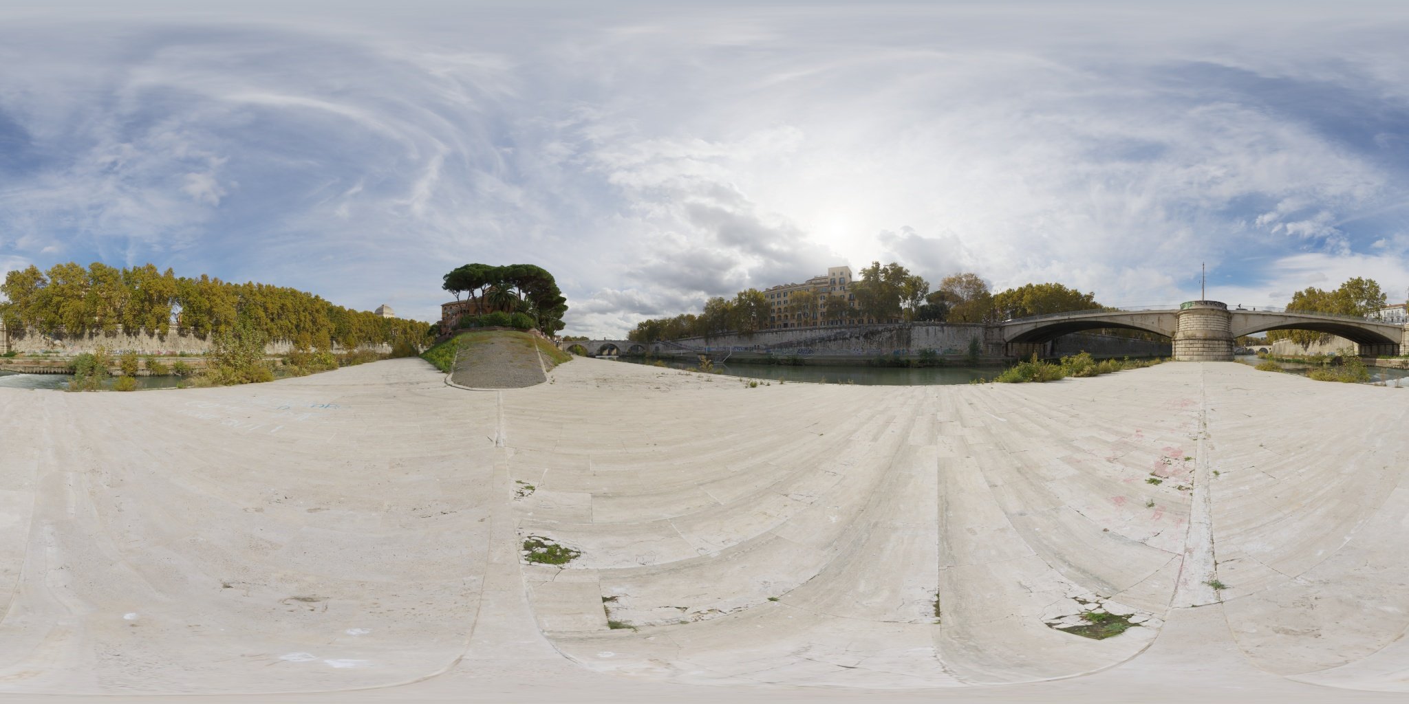 Tiber Island | FREE Urban Elements HDRis | BlenderKit