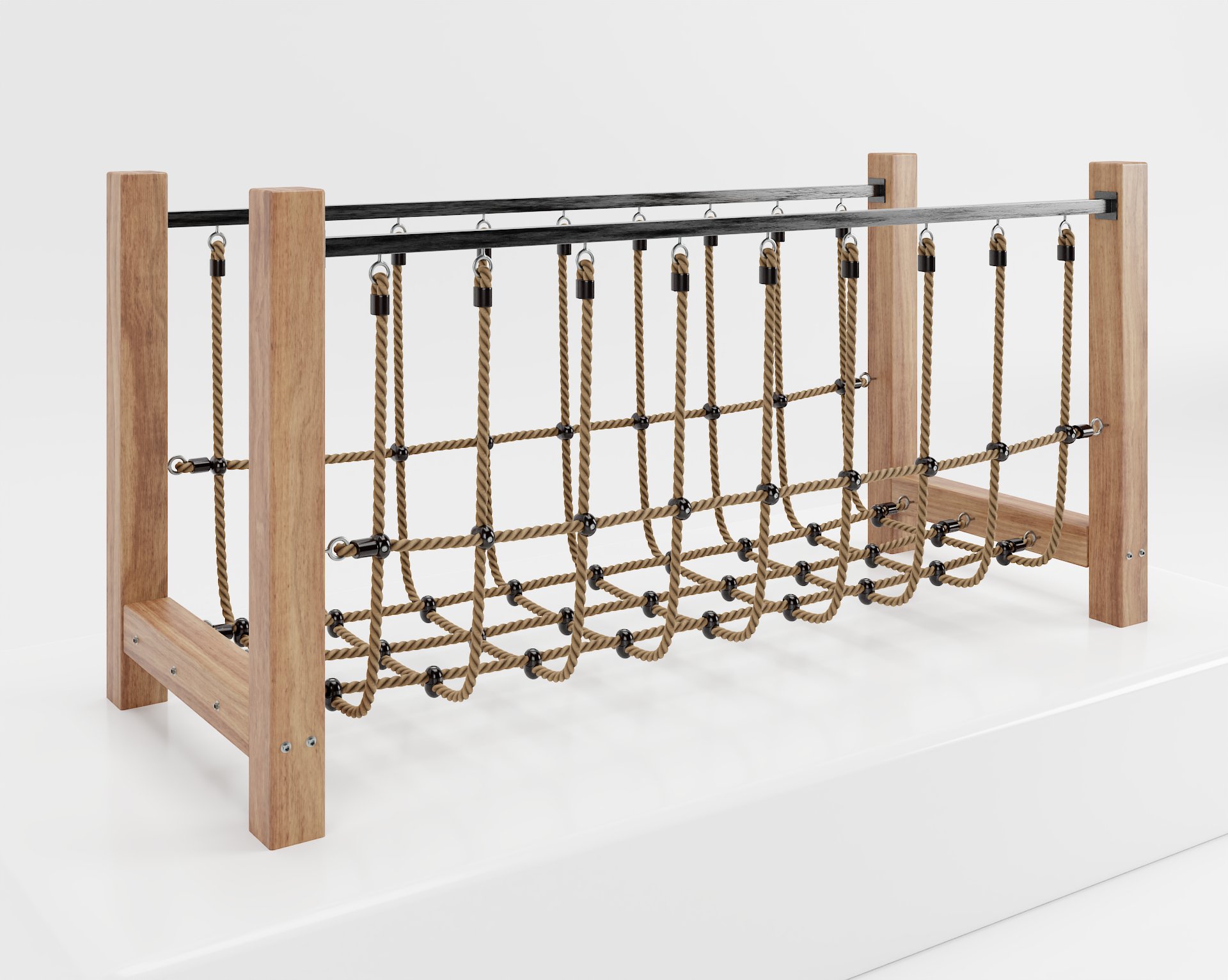 Playground wooden bridge | Playgrounds models | BlenderKit