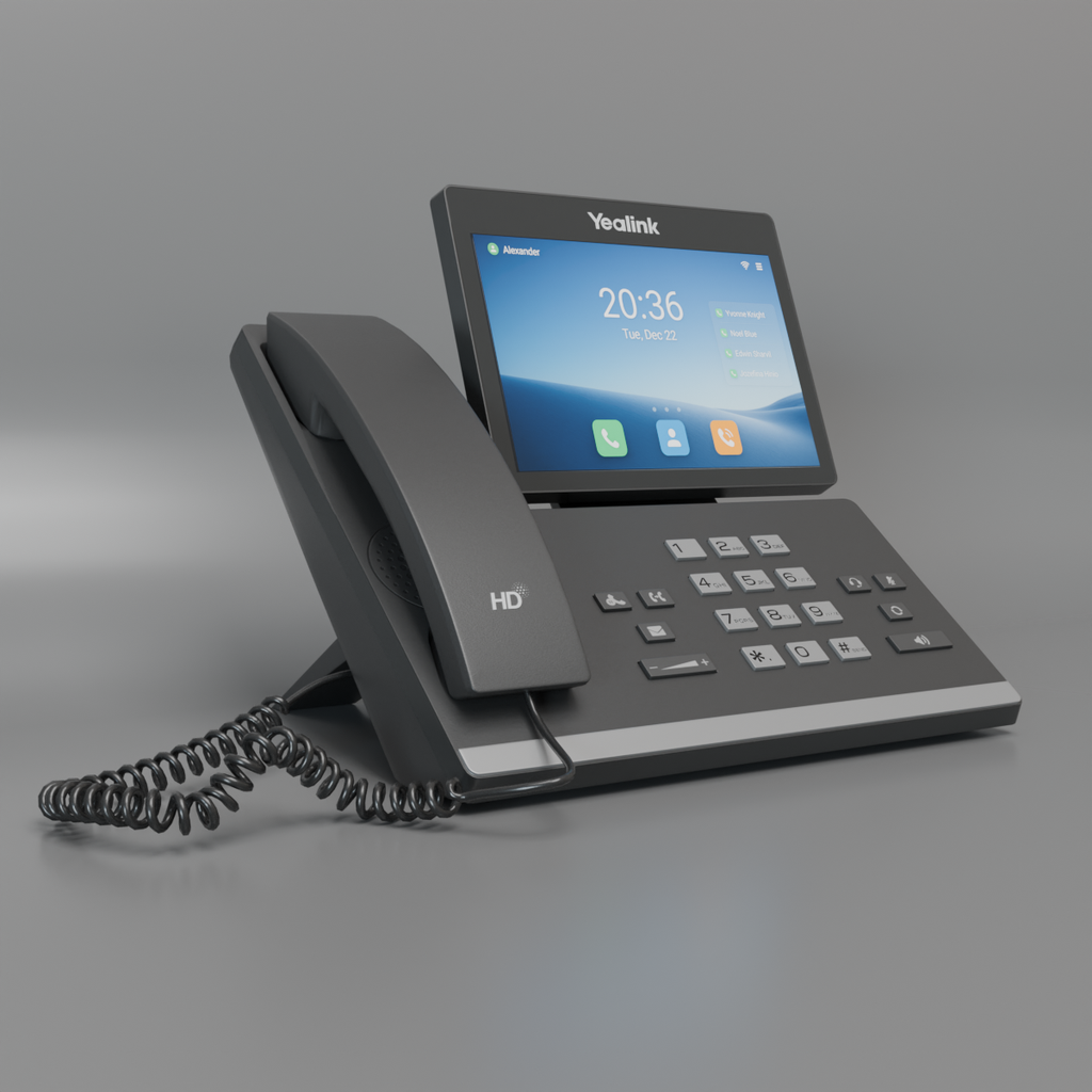 Yealink T58 Pro video phone | Technology models | BlenderKit