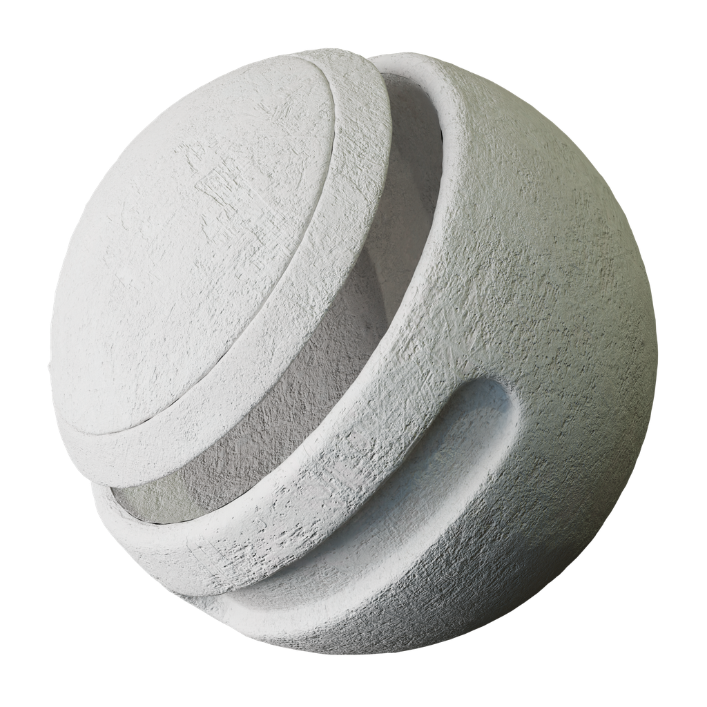 BlenderKit | Download the FREE Rough White Plaster material