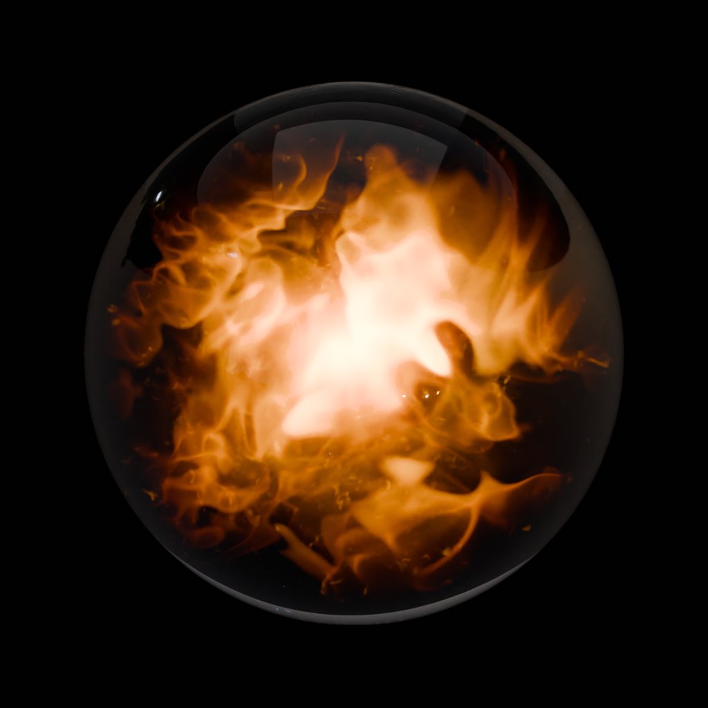 Magic fire sphere | Miscellaneous models | BlenderKit