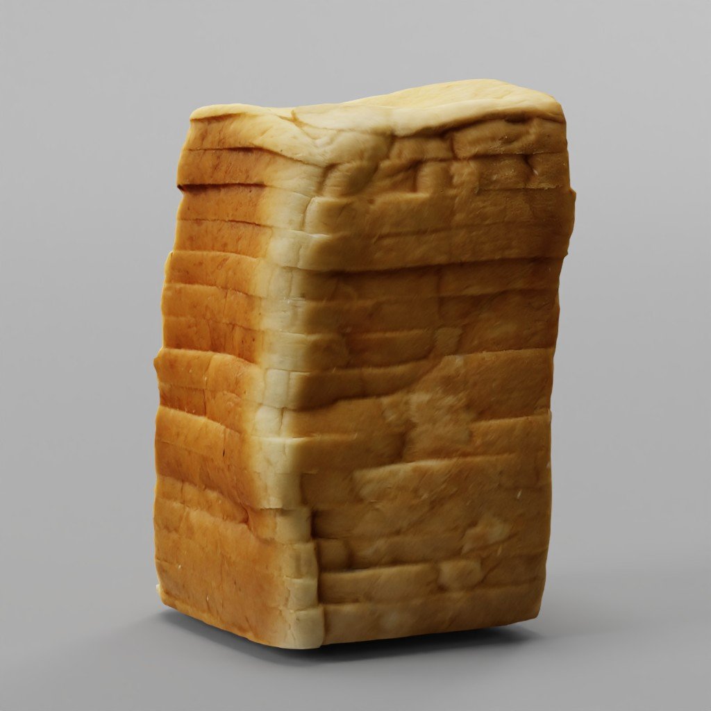 Bread scanned | FREE Food models | BlenderKit