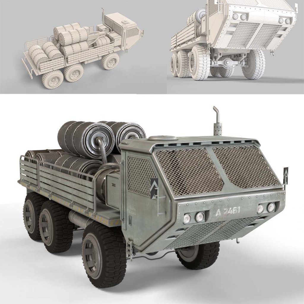 Bomb truck | Military Vehicles models | BlenderKit