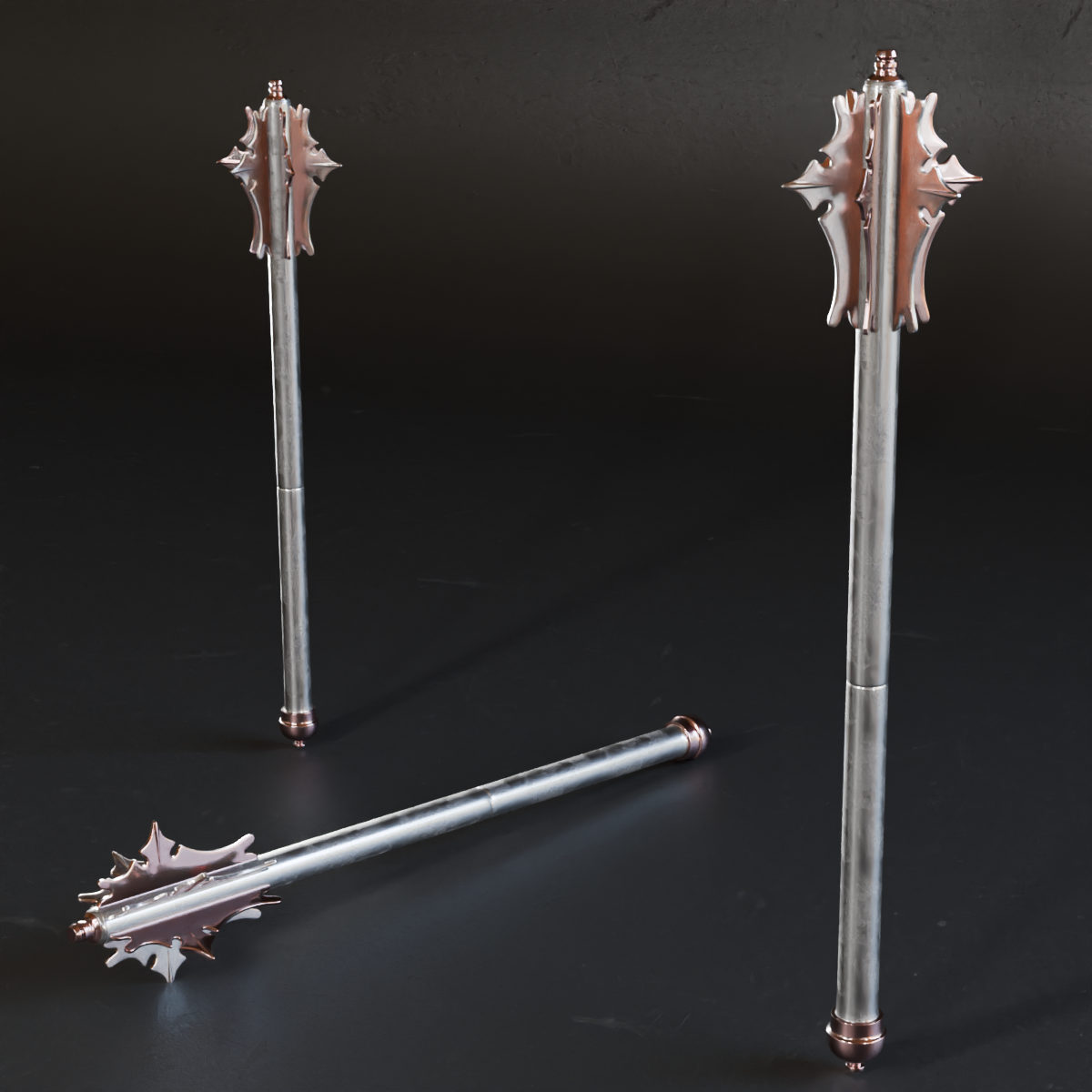 MK BaseMesh mace-45 | Historical Weapons models | BlenderKit