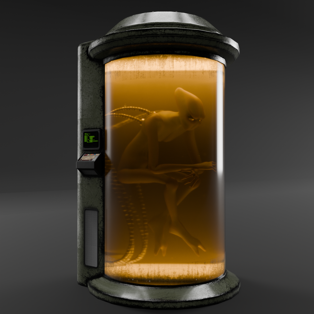 Alien Incubator Vat | Monsters & Creatures models | BlenderKit
