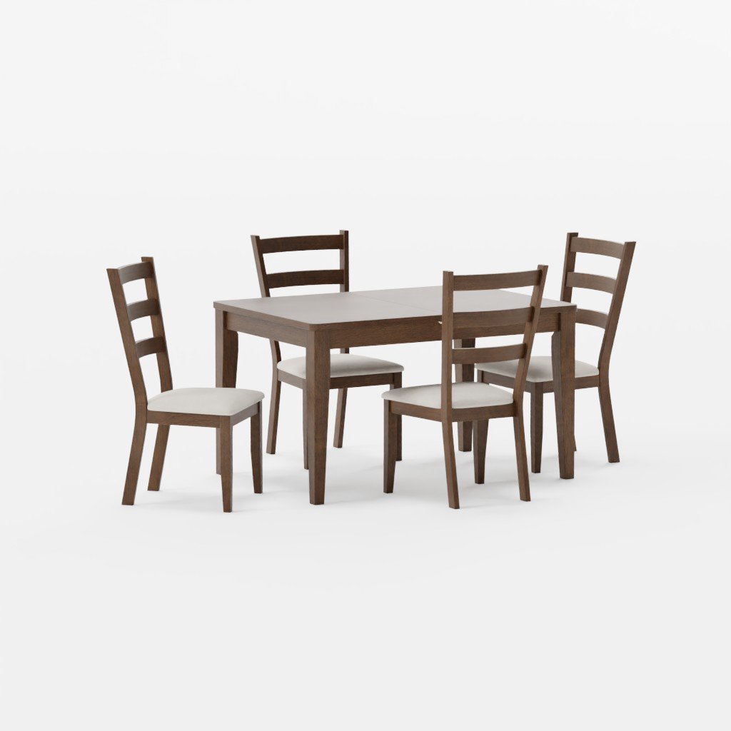 Oslo Dining Table Set | FREE Chair-table Sets models | BlenderKit