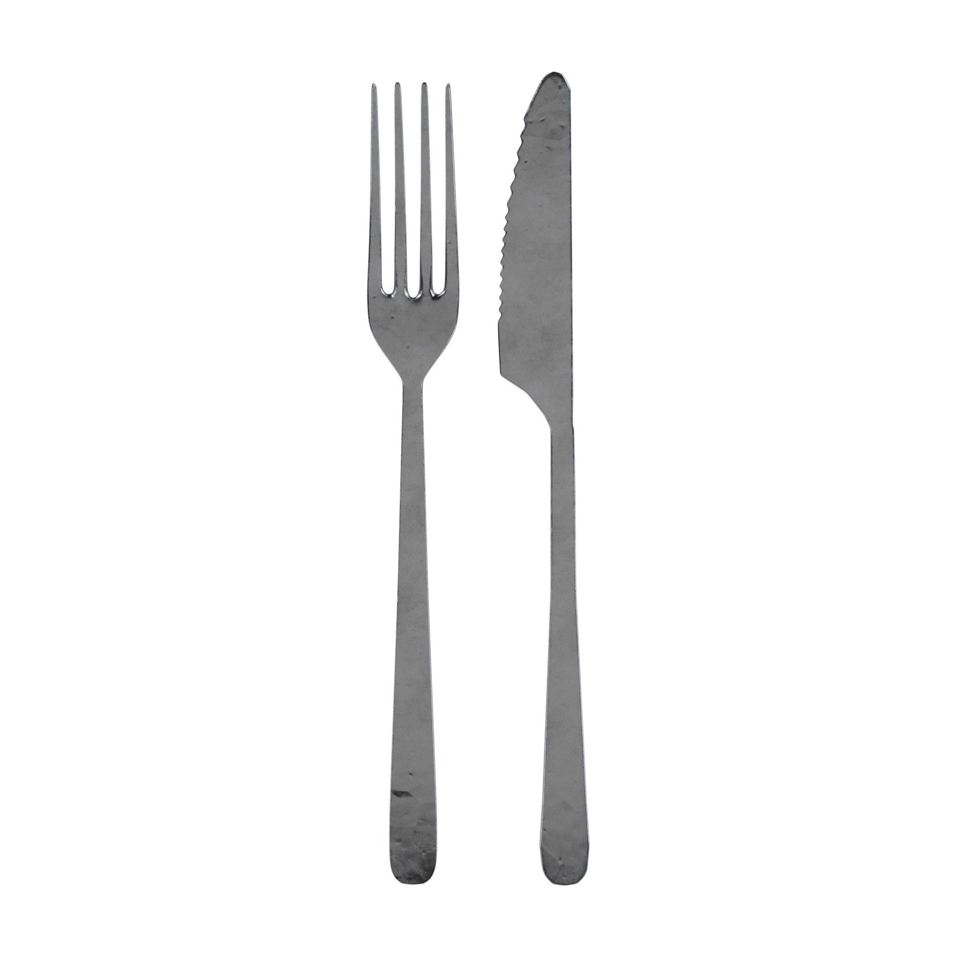 Old Metal Knife and Fork | FREE Tableware Sets models | BlenderKit