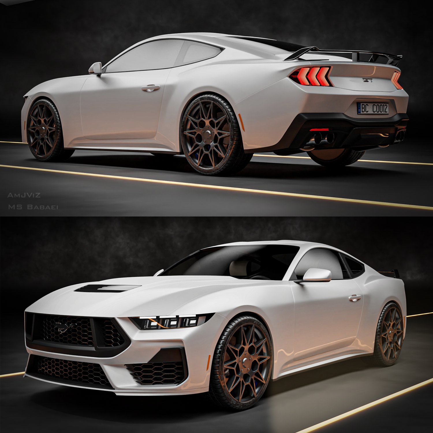 Ford Mustang 2023 car | FREE Modern Cars models | BlenderKit