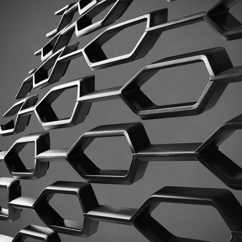 Car Grille Hexagonal Pattern PL | FREE Vehicle Parts models | BlenderKit